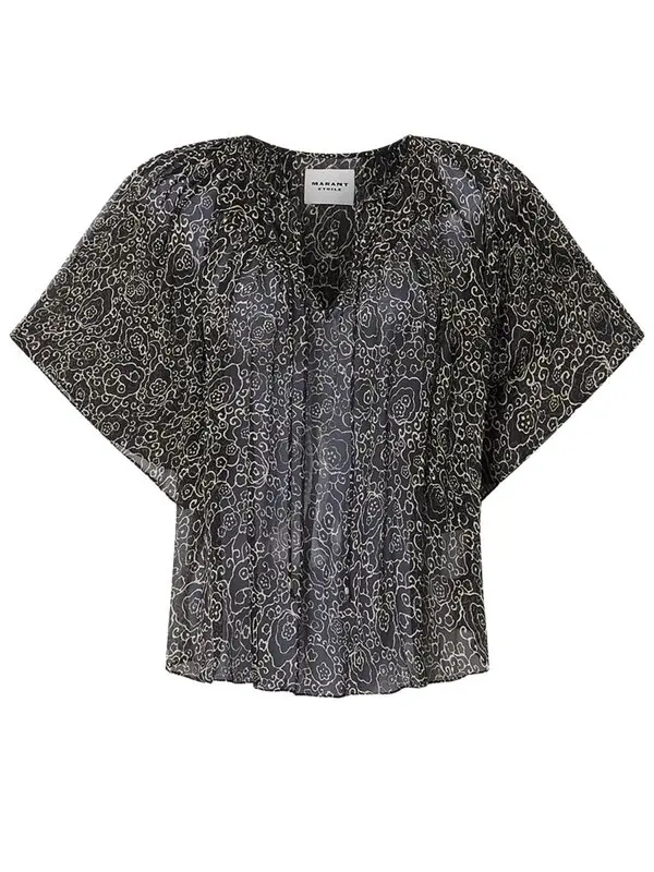 MARANT ETOILE Neslya Top - Black