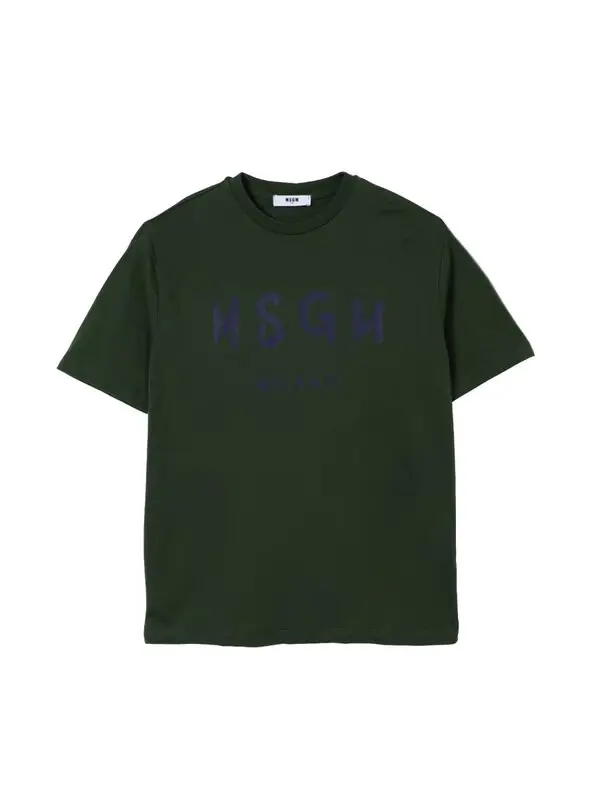 MSGM Logo T-shirt - Green