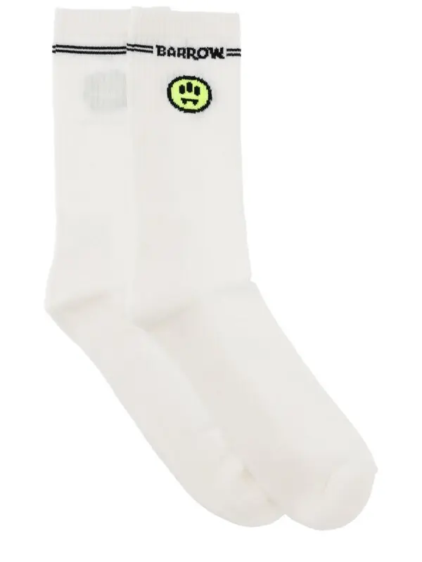 BARROW Logo Socks - White
