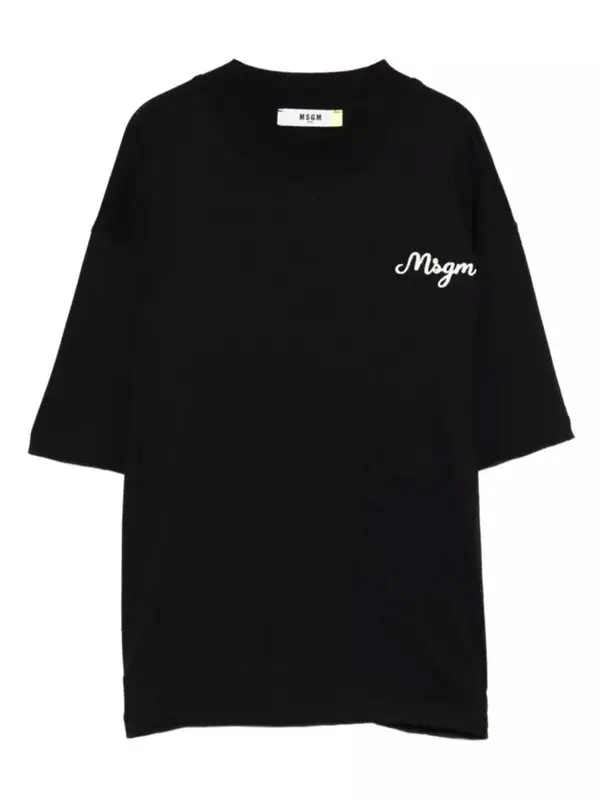 MSGM T-shirt In Jersey - Black