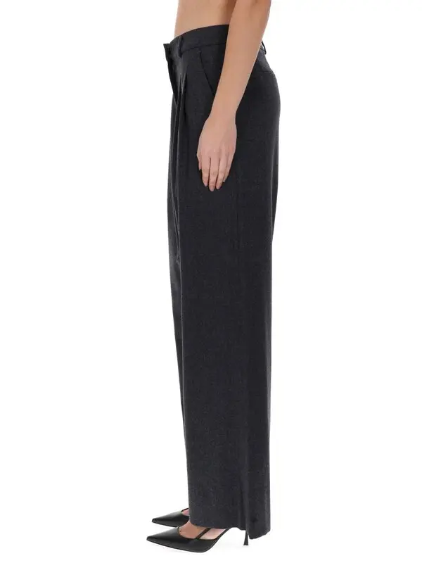 PT TORINO Wide Leg Trousers - Grey