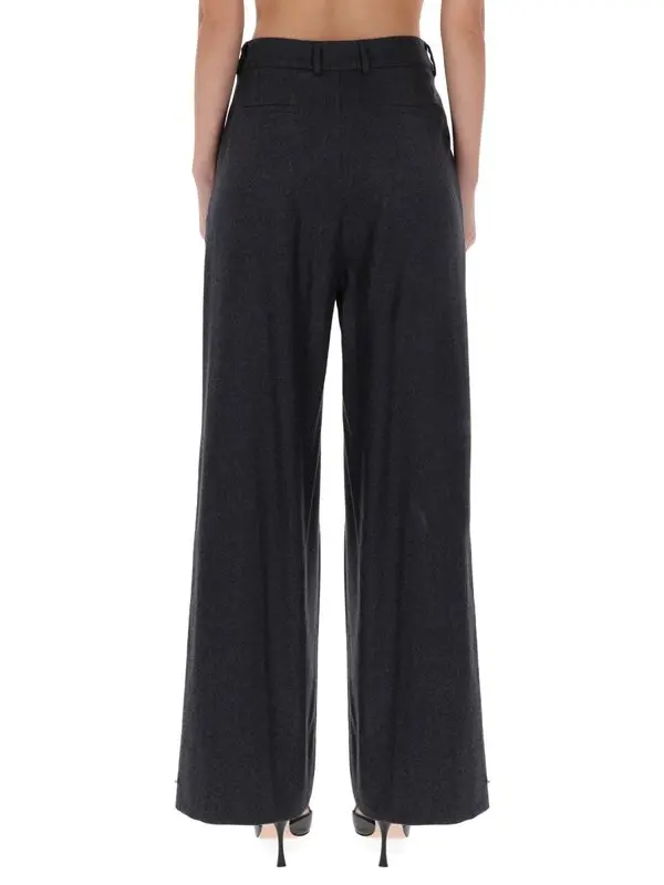 PT TORINO Wide Leg Trousers - Grey