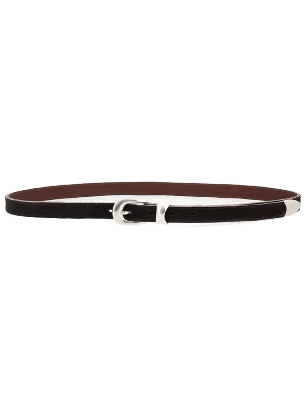 Our Legacy Thin Leather Belt - Brown