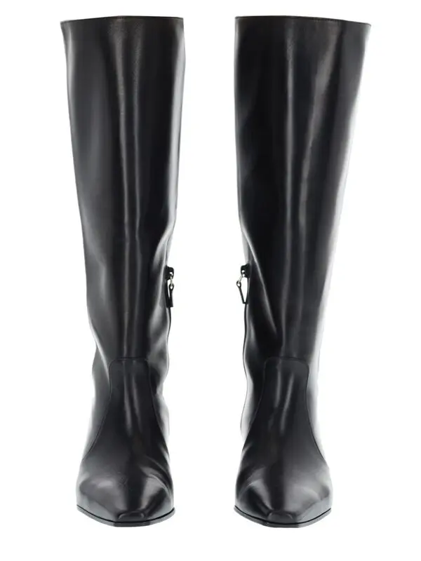 STUART WEITZMAN Stassi Leather Boots - Black