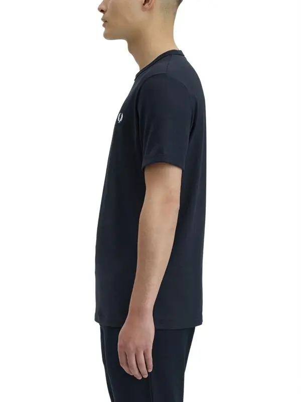 Fred Perry T Shirt With Logo - Blue