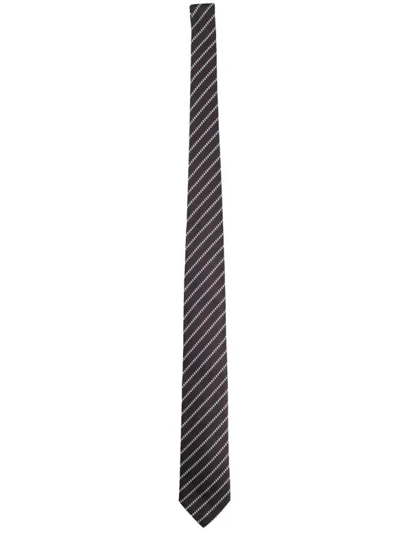Giorgio Armani Silk Neck Tie - Brown