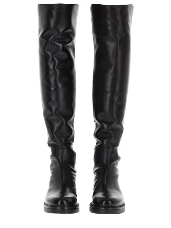 STUART WEITZMAN Leather Over-the-knee Boot - Black