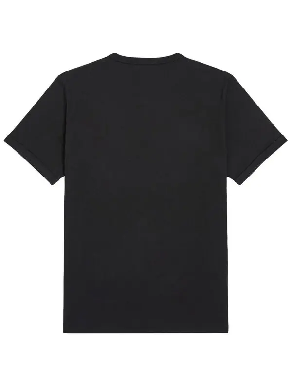 Fred Perry T Shirt With Logo - Black