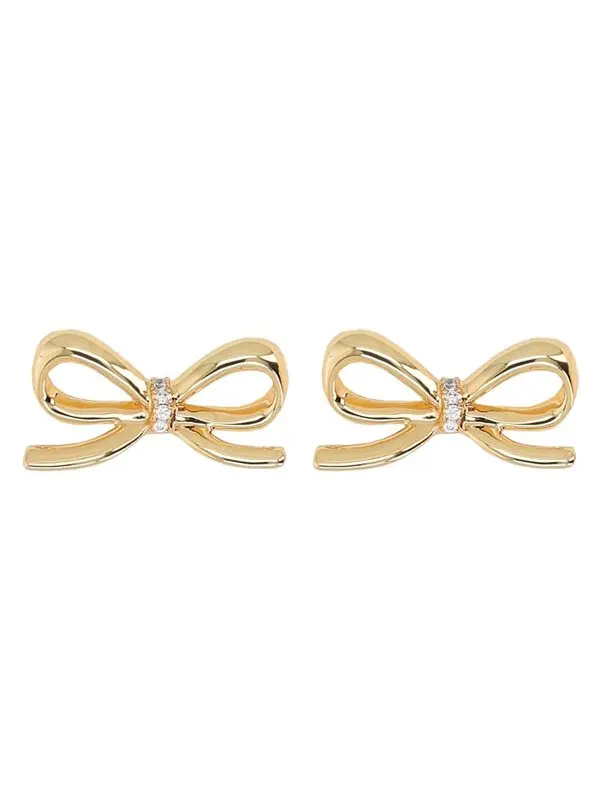 SELF-PORTRAIT Bow Stud Earrings - Gold