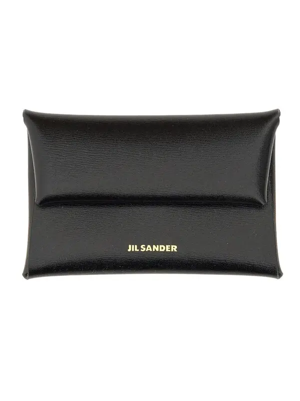JIL SANDER Envelope Coin Purse - Black