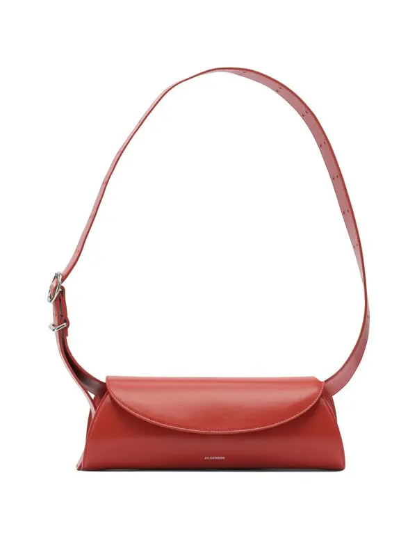 JIL SANDER Cannolo Small Shoulder Bag - Red
