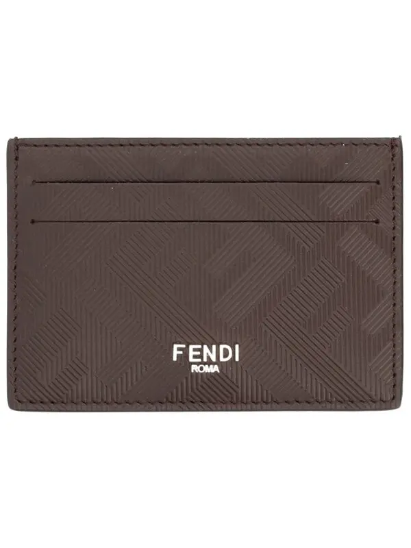 Fendi Leather Card Holder - Multicolour