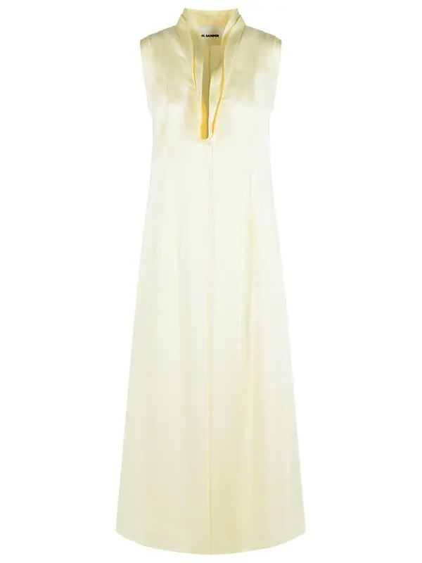 JIL SANDER Acetate And Viscose Dress - Ivory