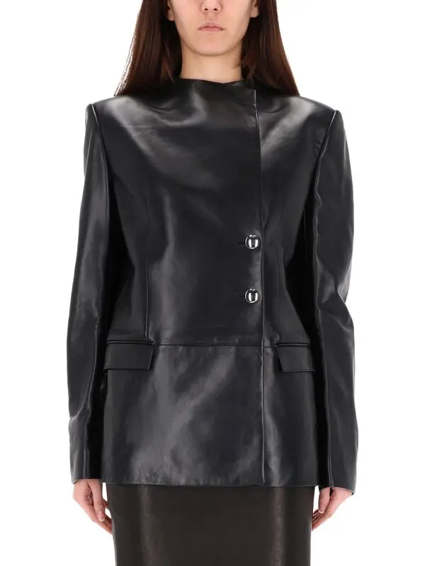 Khaite Elona Leather Jacket