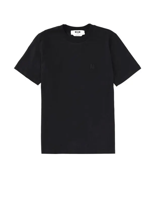 MSGM Monogram Logo T-shirt - Black