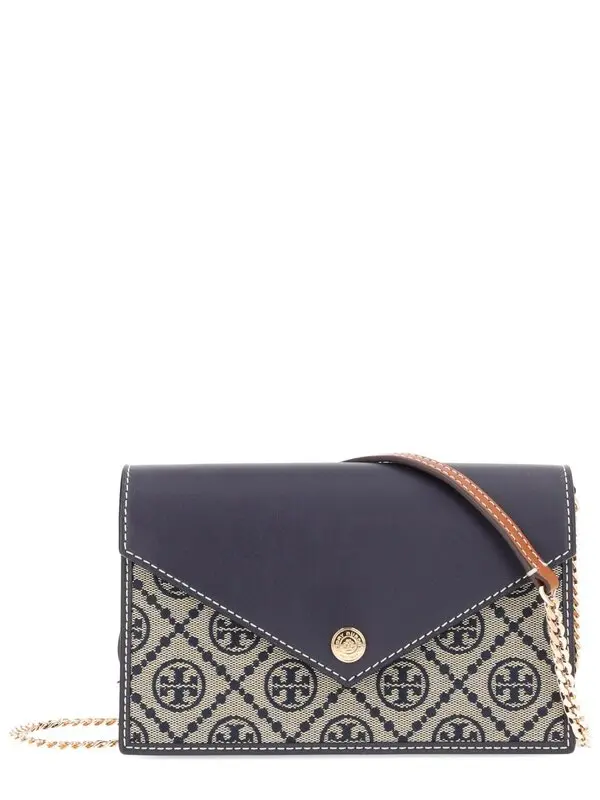Tory Burch Wallet With Chain - Blue