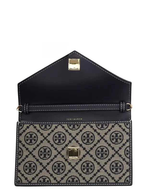 Tory Burch Wallet With Chain - Blue