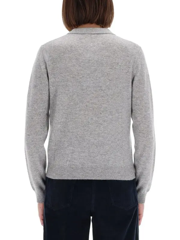 Aspesi Cashmere Polo Shirt - Grey