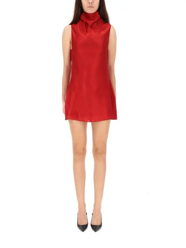 Khaite Daria Mini Dress - Red