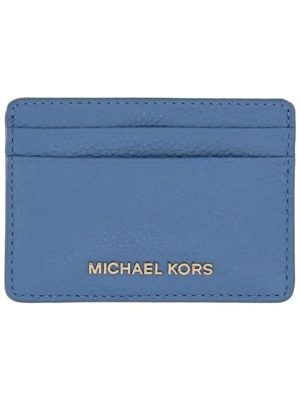 Michael Kors Card Holder With Logo - Blue
