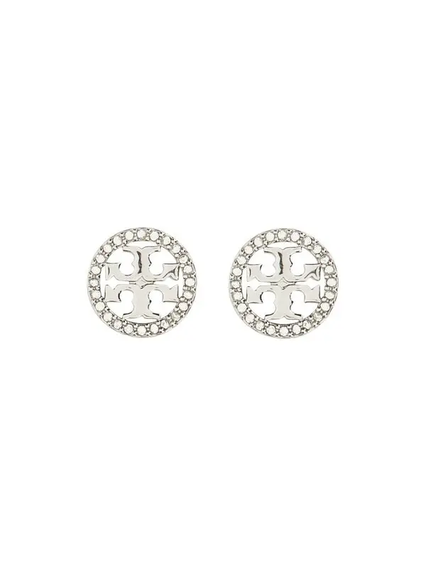 Tory Burch Icon Stud Earrings - Silver