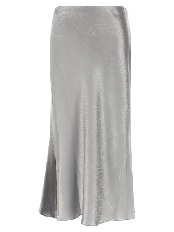 Tory Burch Satin Midi Skirt