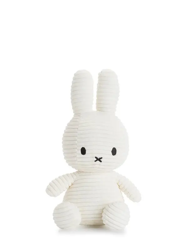BON TON TOYS Miffy Sitting Corduroy Plush - White