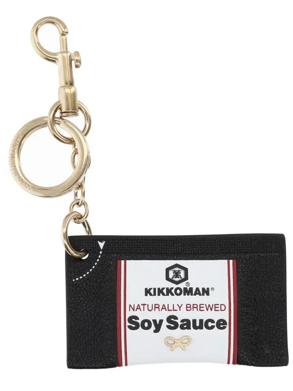ANYA HINDMARCH Keychain 'kikkoman Soy Sauce - Black