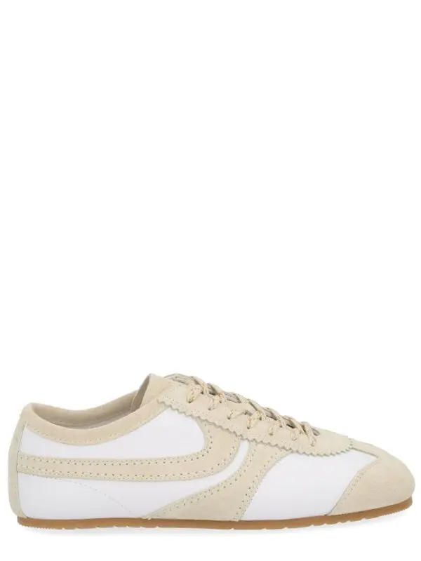 Dries Van Noten Suede Low-top Sneakers - White
