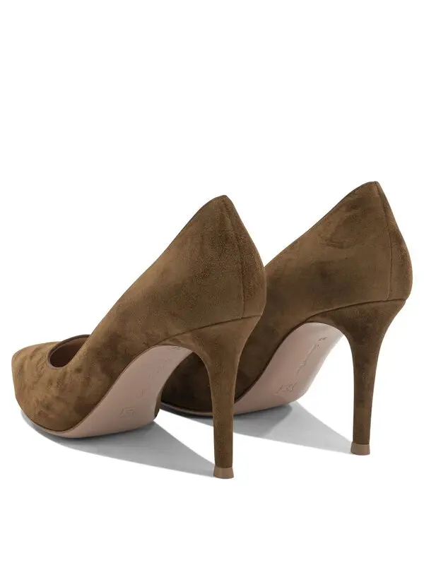 GIANVITO ROSSI 85 Mm Pumps - Brown
