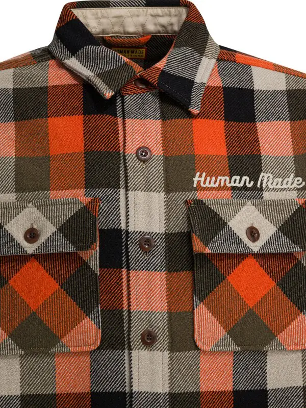 HUMAN MADE Wool Overshirt Jacket - Orange