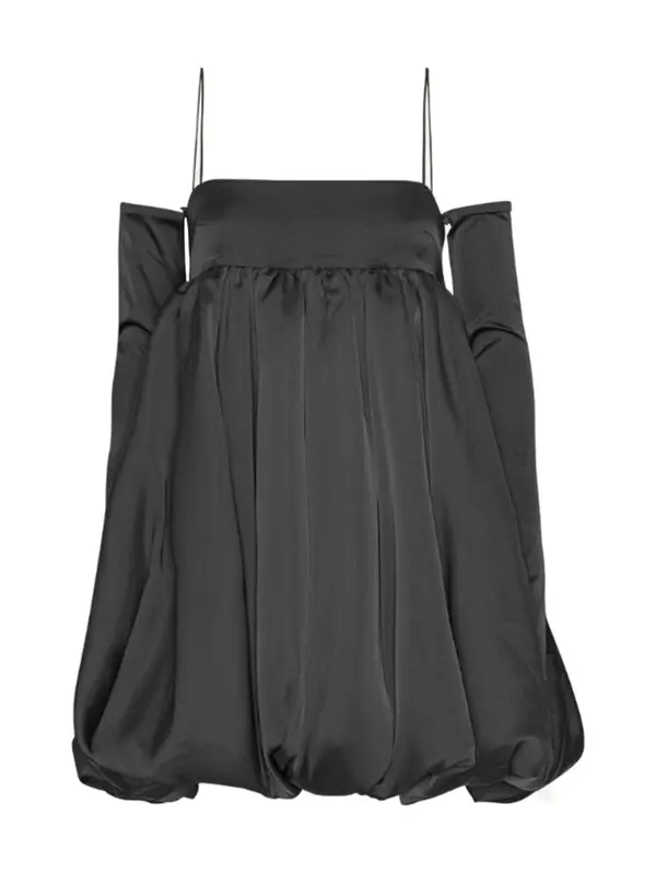 ROTATE BY BIRGER CHRISTENSEN Mini 'bubble' Dress - Black