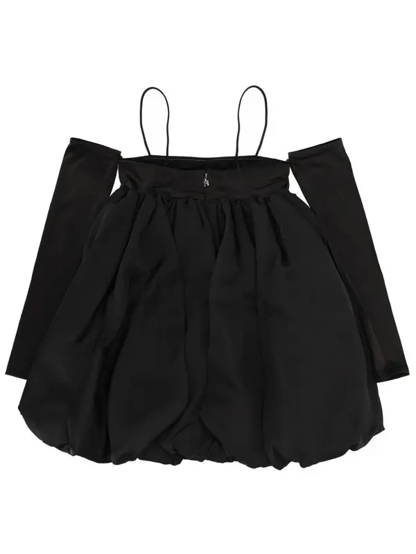 ROTATE BY BIRGER CHRISTENSEN Mini 'bubble' Dress - Black
