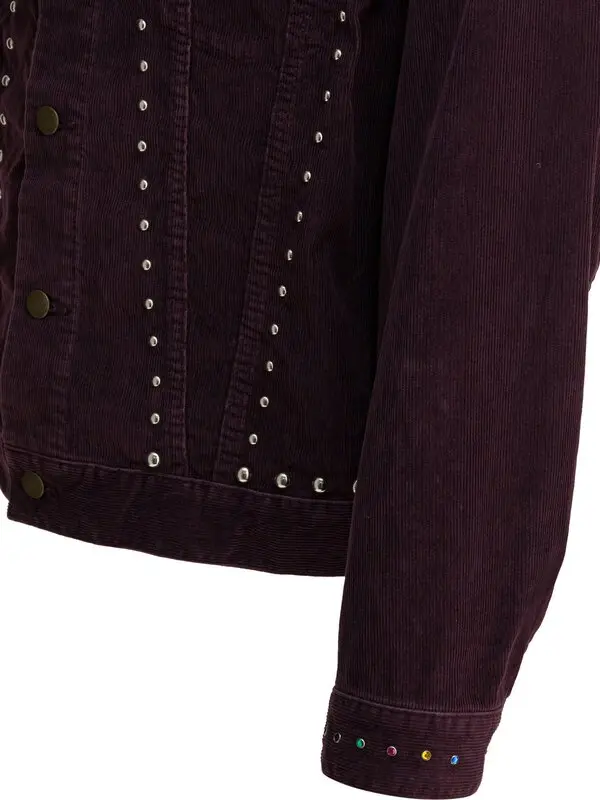 Needles Corduroy Trucker Jacket - Bordeaux
