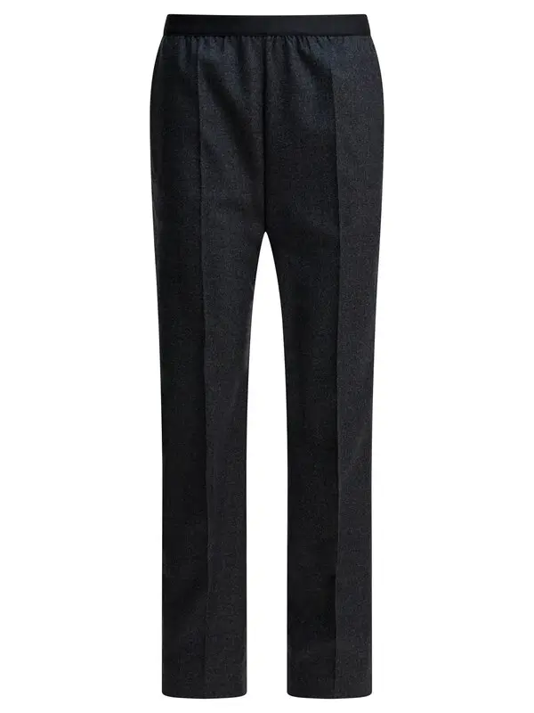 MAISON MARGIELA Straight Leg Wool Pants - Grey