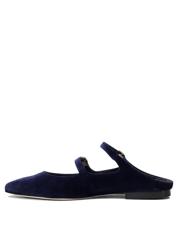 AMATO DANIELE Velvet Loafers & Slippers - Blue