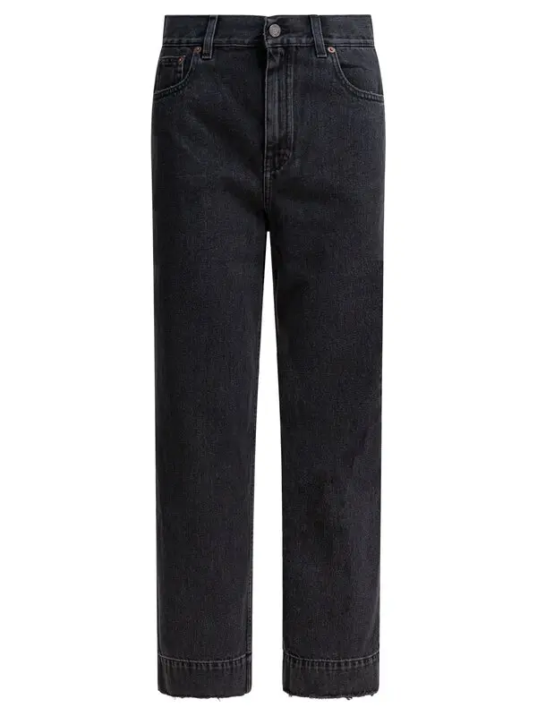 Chloé High-waisted Wide-leg Jeans - Black