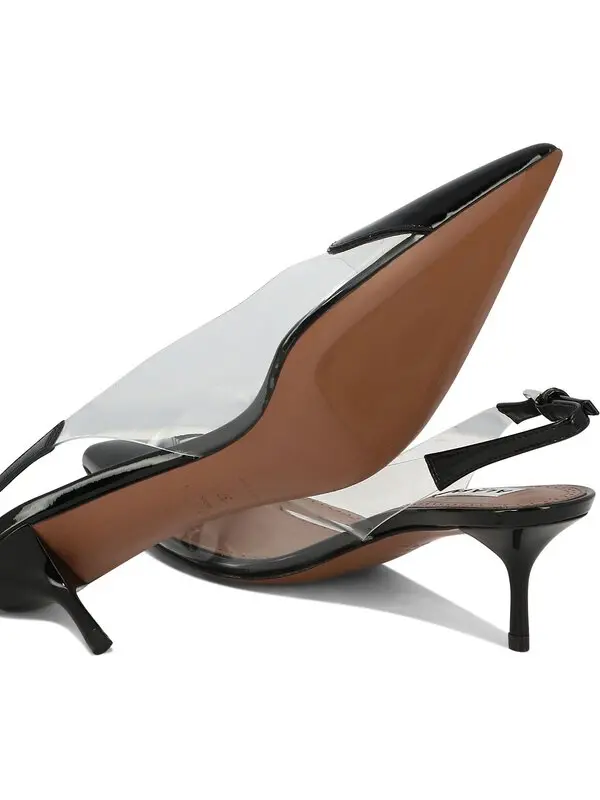 Alaïa Cœur 55 Mm Slingbacks - Black