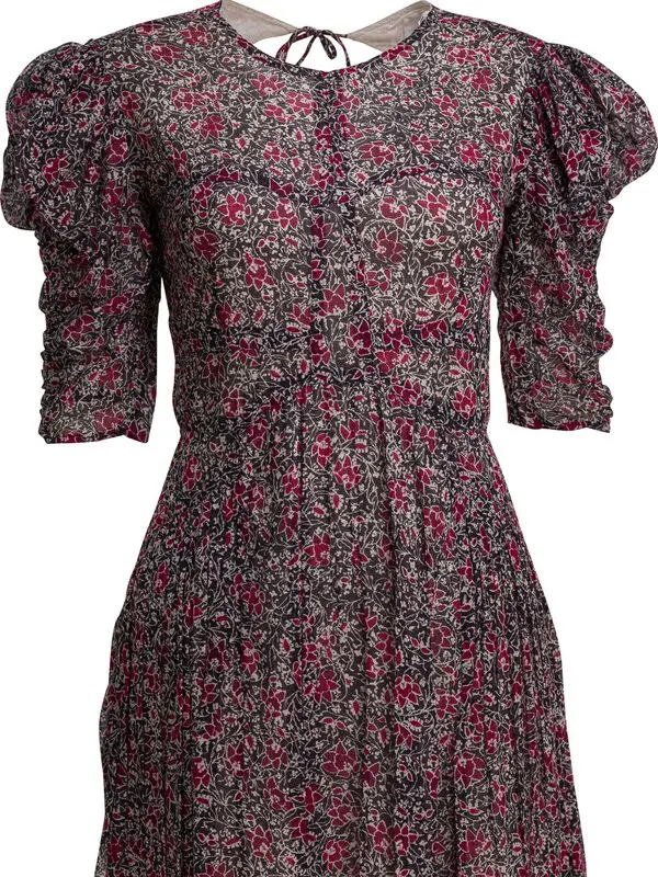 MARANT ETOILE Sichellia Long Dress - Fuchsia