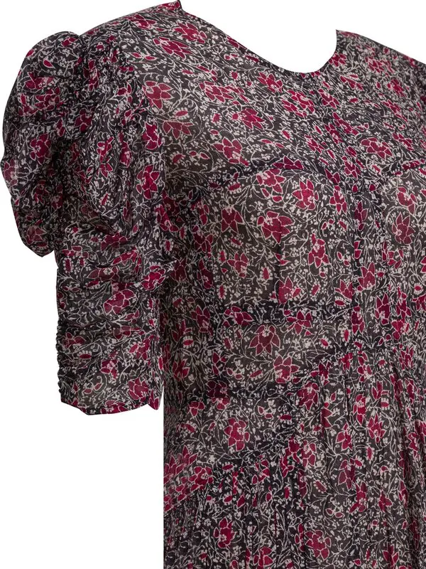 MARANT ETOILE Sichellia Long Dress - Fuchsia
