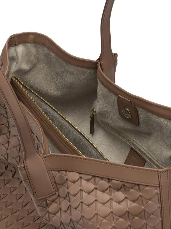 SERAPIAN Secret Large Shoulder Bag - Brown
