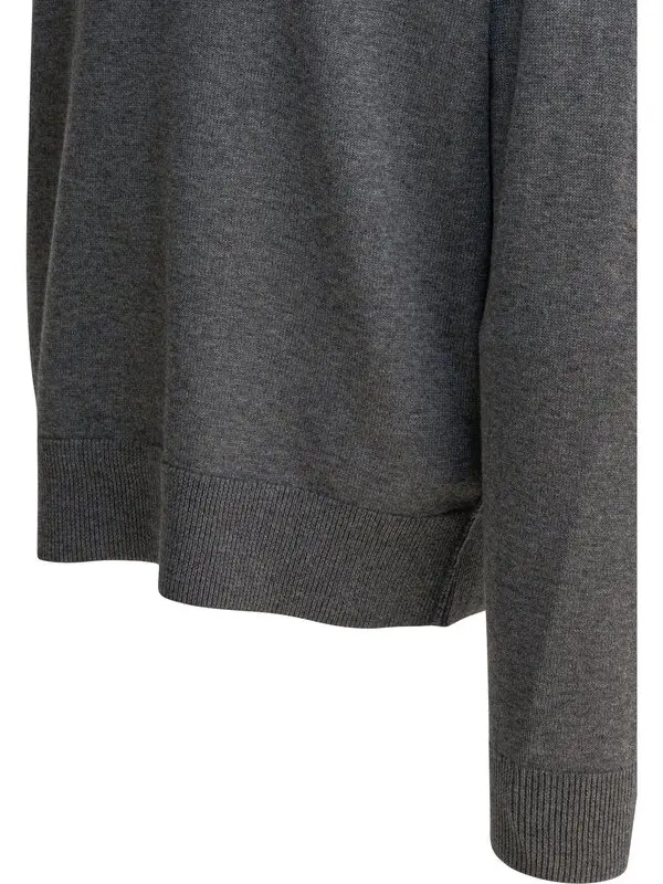 ALEX MILL Reverse Seam Sweater - Grey