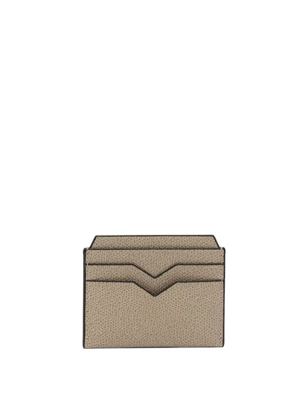 VALEXTRA 4 Cc' Cards Holder - Beige