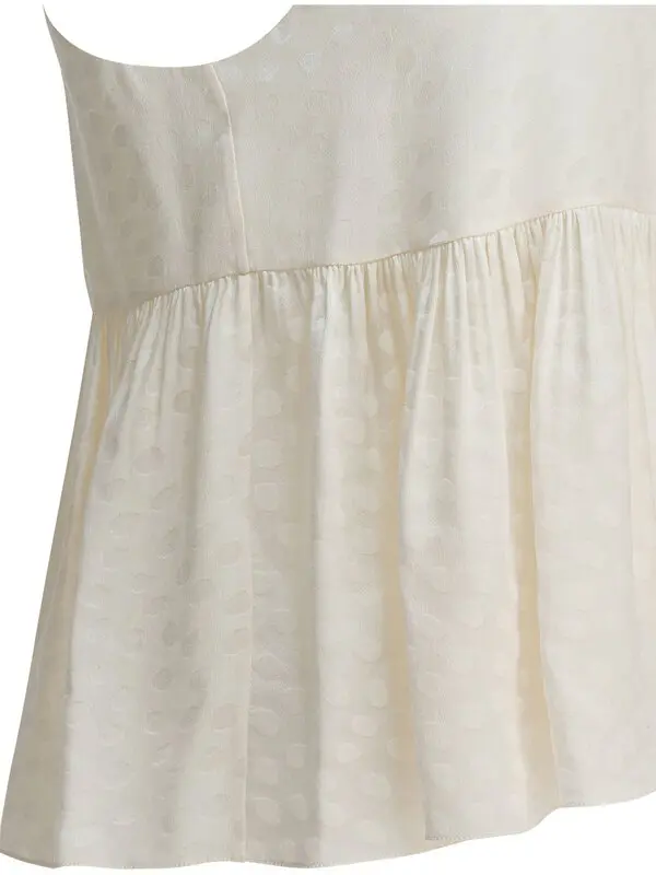 Chloé Silk Peplum Top