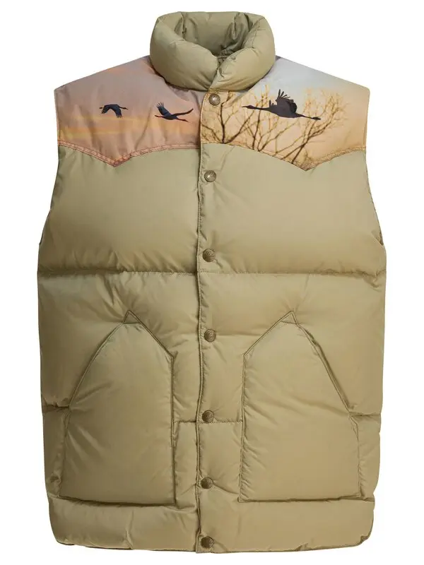 Needles X Rocky Mountain Featherbed Sleeveless Jacket - Beige