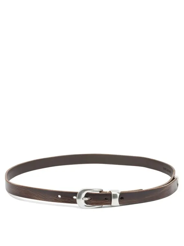 Our Legacy Leather Belt - Brown
