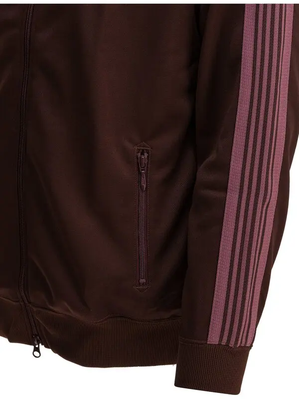 Needles Poly Smooth Zip-up Sweatshirt - Bordeaux