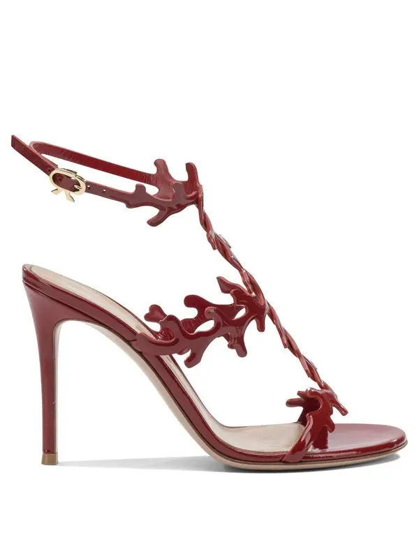 GIANVITO ROSSI Ocean 95mm Heeled Sandals - Red