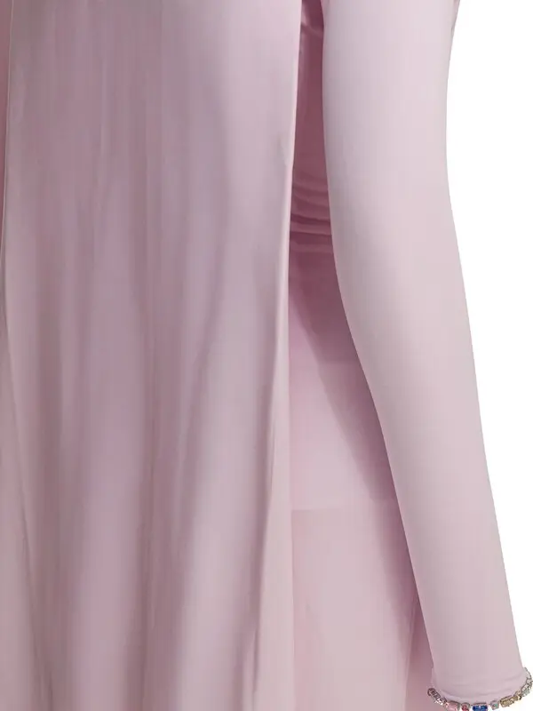 SELF-PORTRAIT Long Draped Jersey Dress