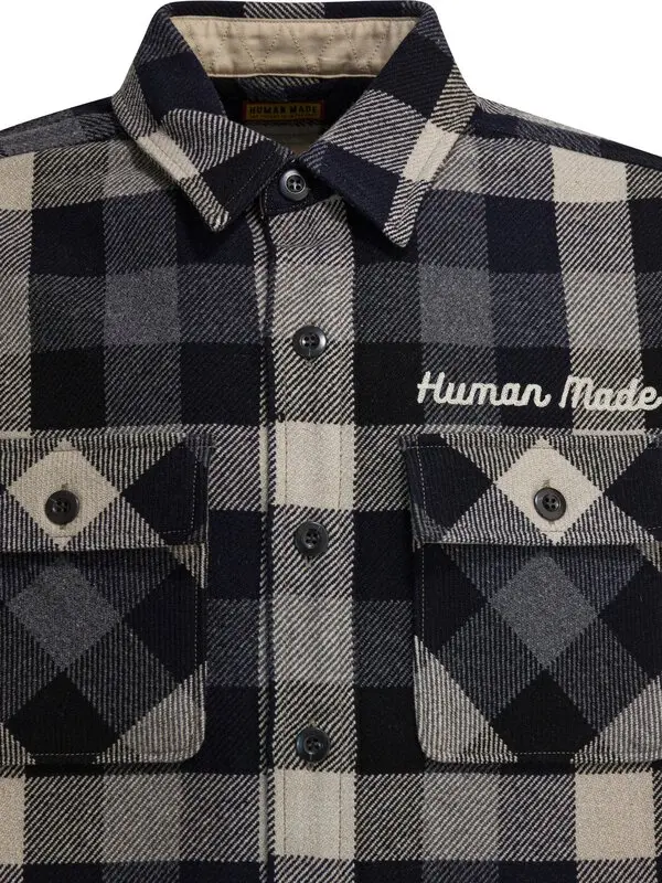 HUMAN MADE Wool Overshirt Jacket - Black